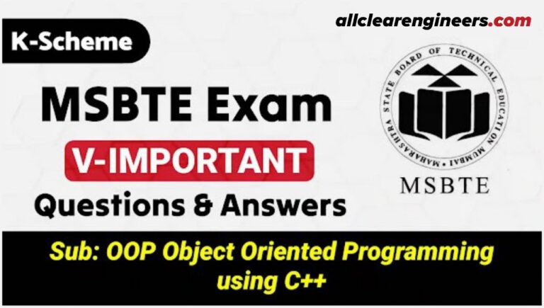 MSBTE All Clear Engineers - MSBTE Solution MSBTE Diploma Study Material ...